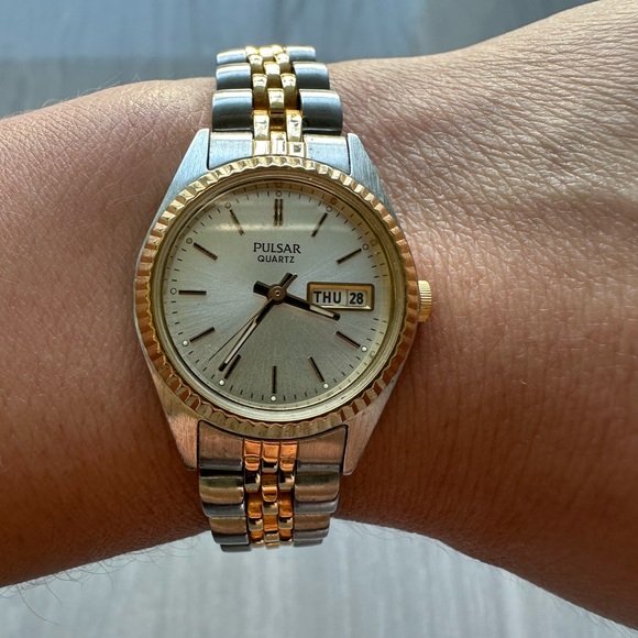 Pulsar | Accessories | Pulsar Gold And Silver Watch | Poshmark